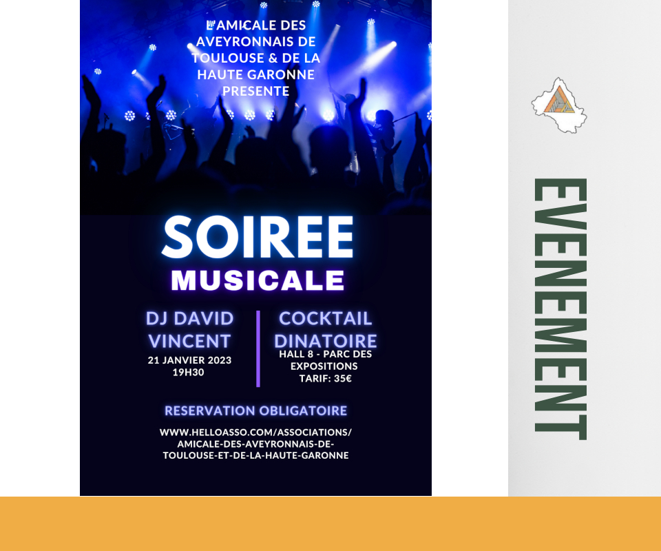 Amicale de Toulouse: Soirée Musicale 2023 - Aveyronnais d'ici et d'ailleurs